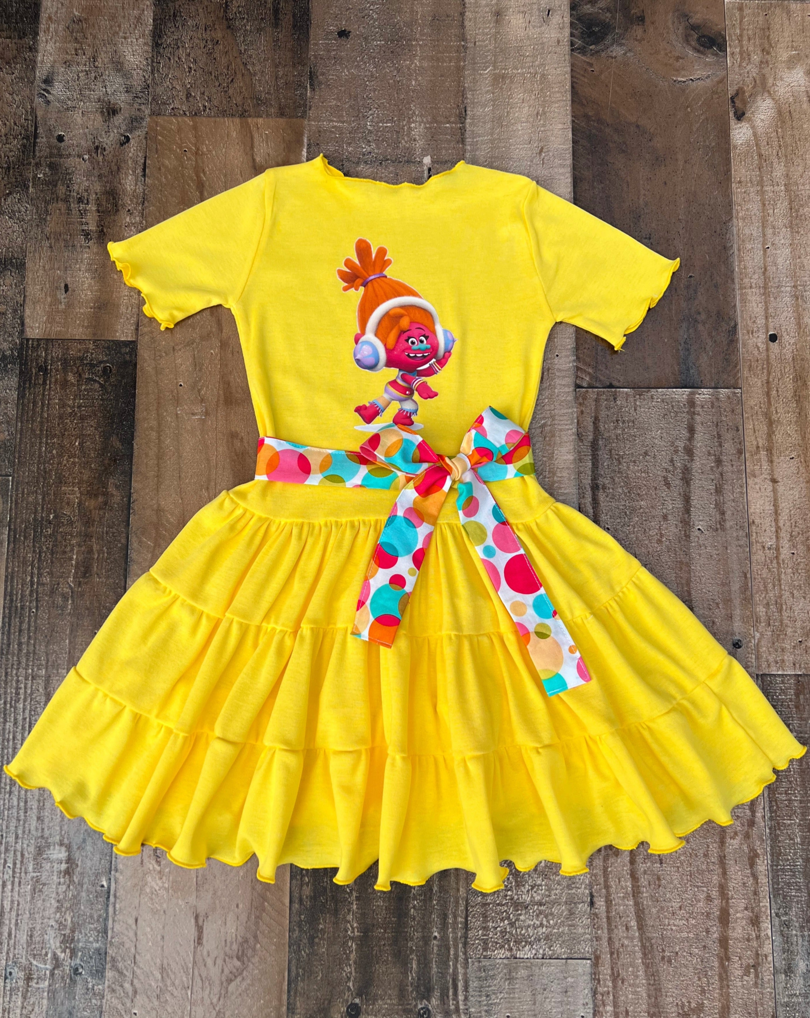 Dj Suki Twirl Dress | Trolls Dj Suki Boutique Girl Clothes – Lil Bug ...