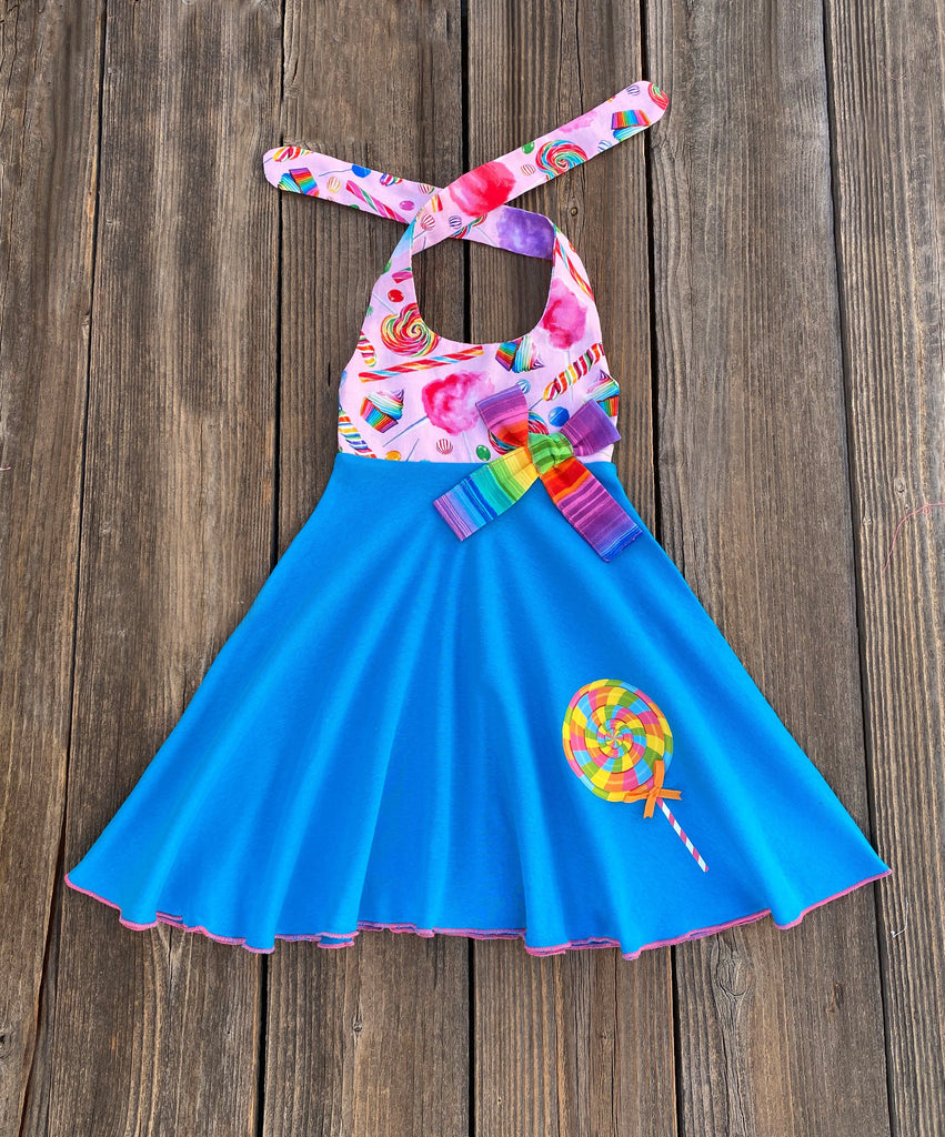 Lollipop Candyland Birthday Girl Dress | Lil' Bug Clothing
